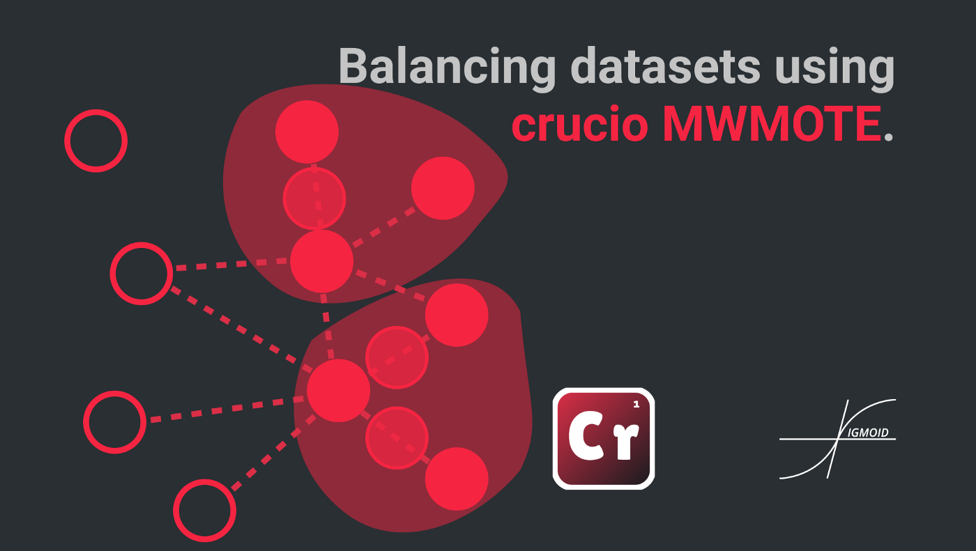 Balancing datasets using Crucio MWMOTE Balancing datasets using Crucio MWMOTE